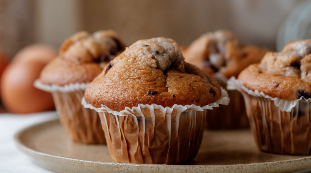 Muffins choco-bananes et whey - Recette MAGIMIX