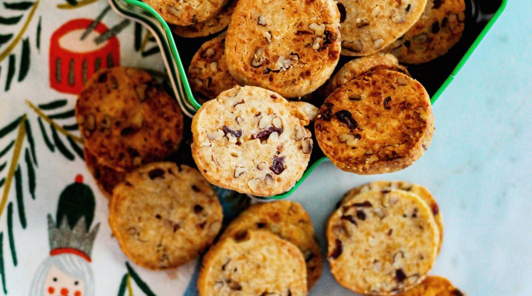 Sablés de Noël cranberries et noix - Recette MAGIMIX